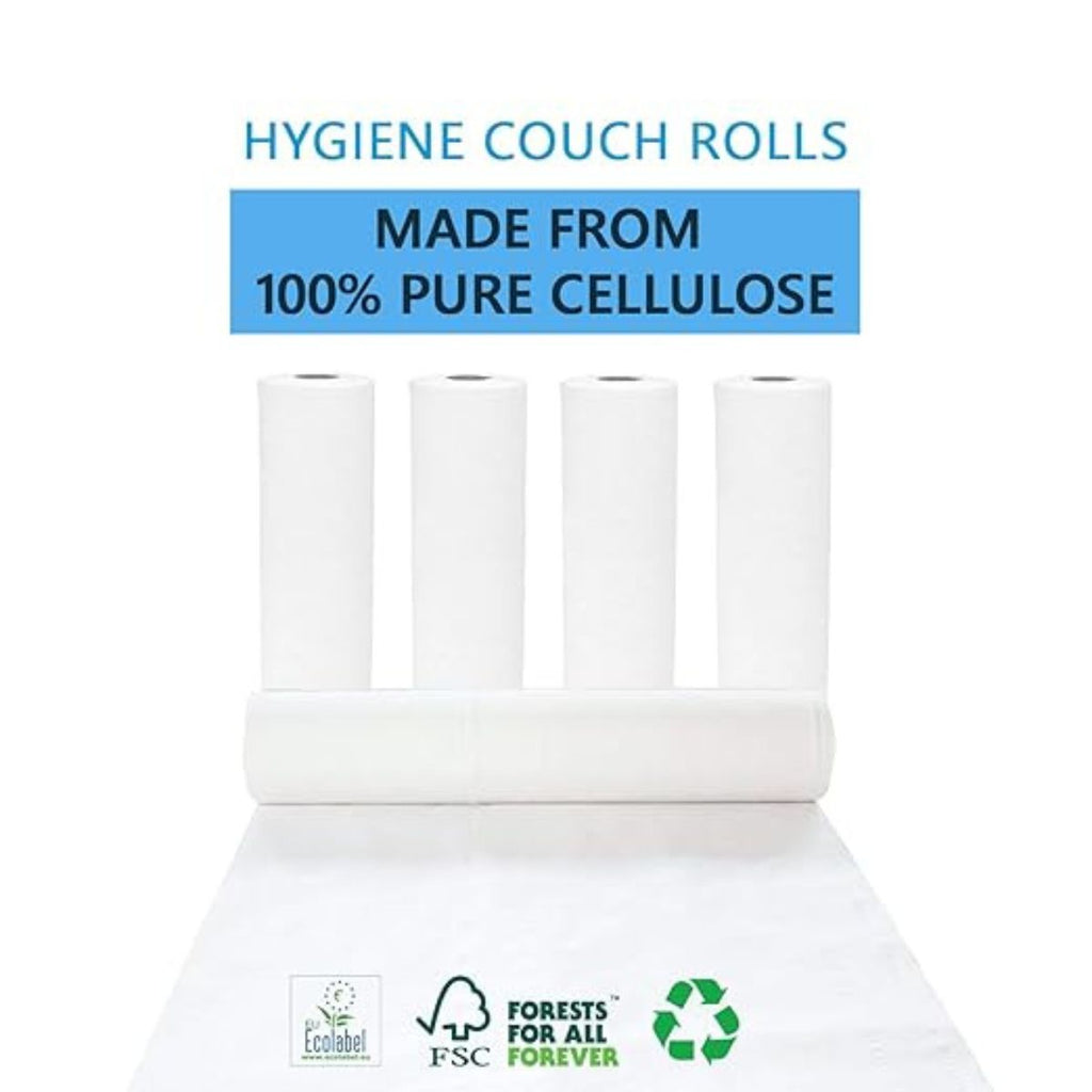 White Couch Roll 2 Ply | Pack of 9 Rolls/ 12 Rolls | QUDENT