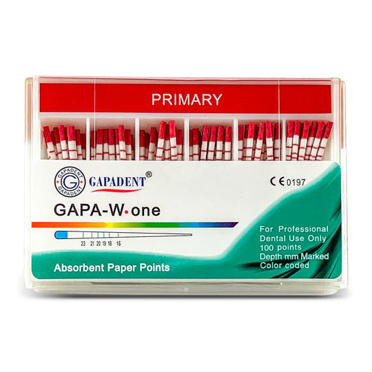GAPA-W-One Absorbent Paper Points Primary (100 points)
